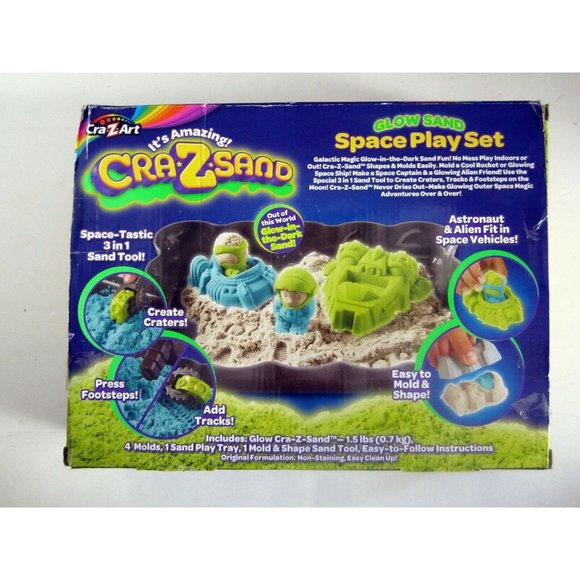 Toys | Cra Z Sand Space Play Set Glow Sand New | Poshmark